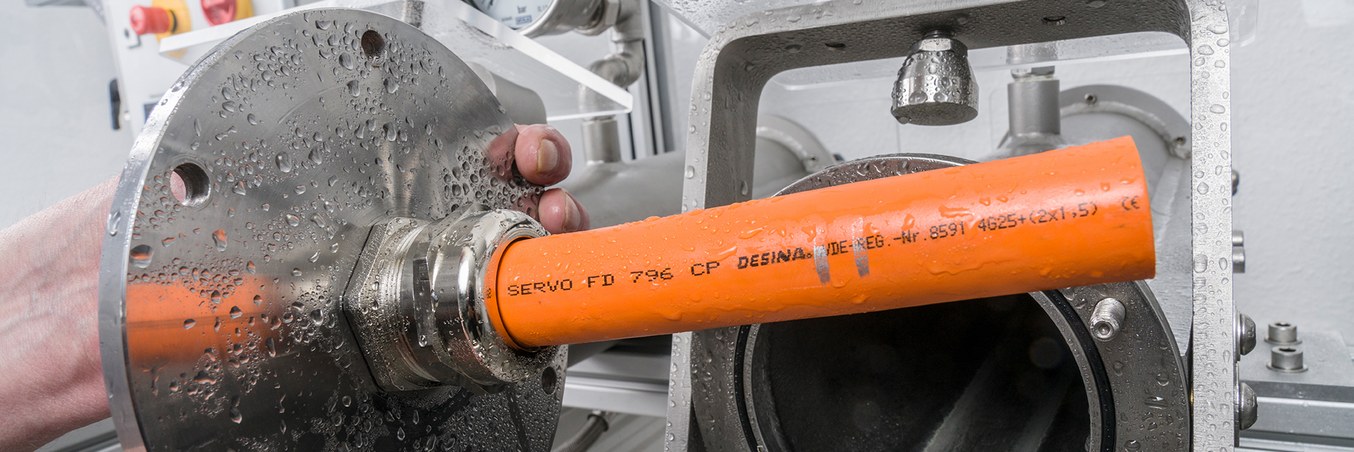 Waterproof cables and connection systems